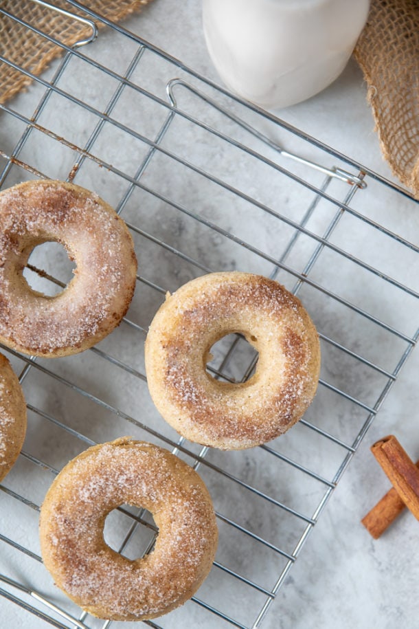 Cinnamon Sugar Baked Donuts | A Mind "Full" Mom