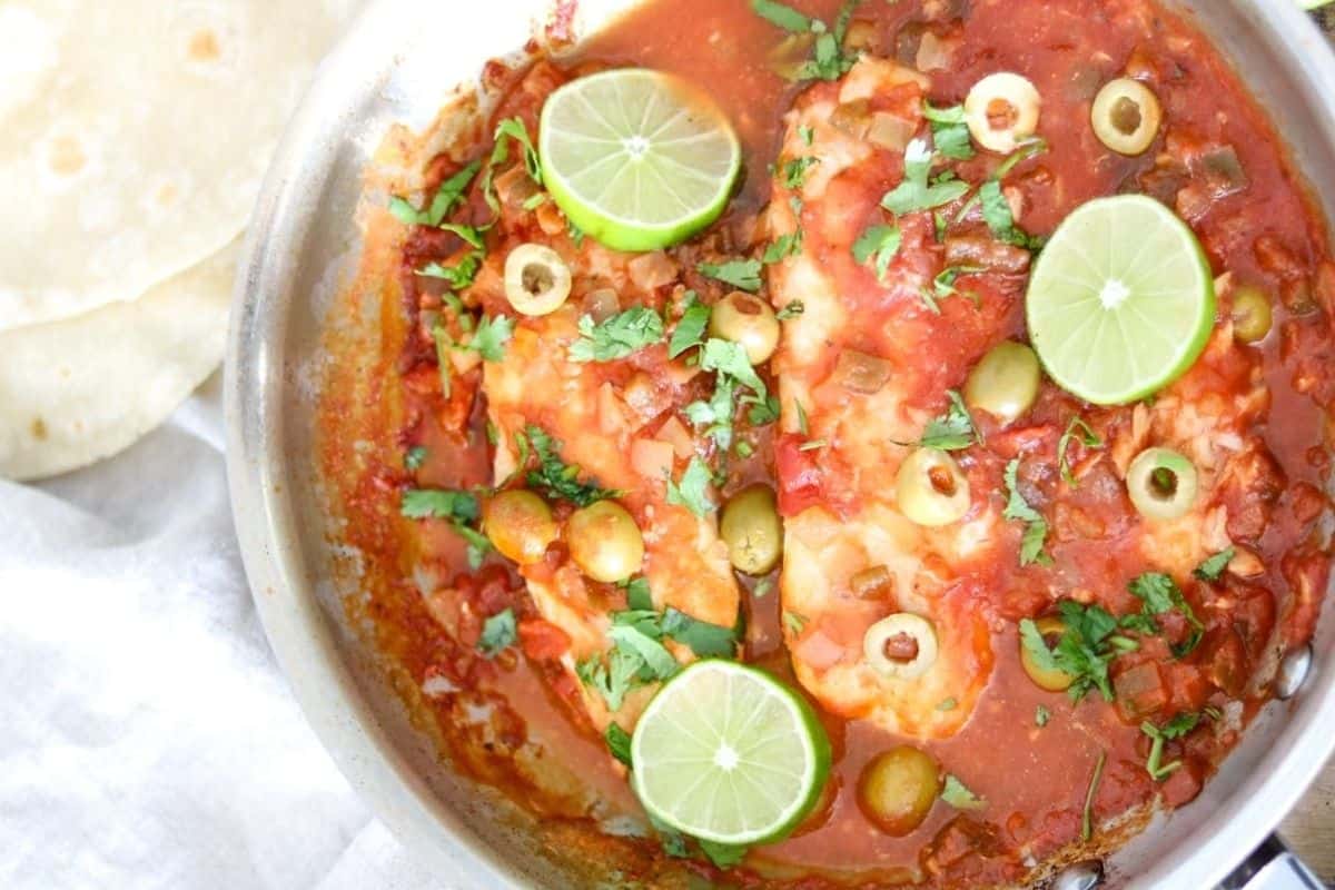 Easy Fish Veracruz - 15 Minute Flavorful Fish Recipe