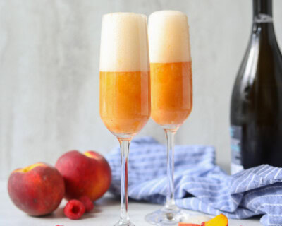 Fresh Bellini Cocktail Recipe | A Mind "Full" Mom