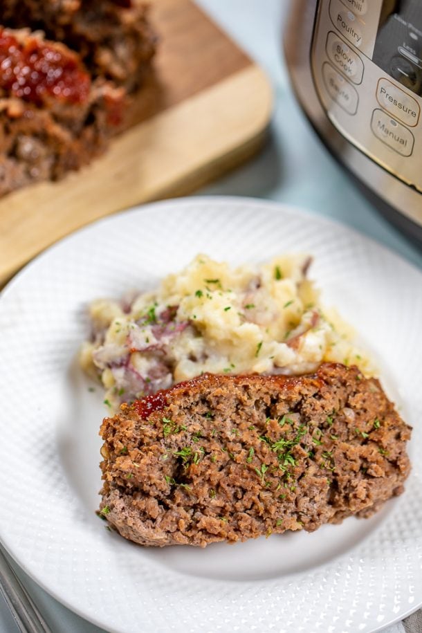 Instant Pot Meatloaf and Mashed Potatoes - All-In-One-Meal