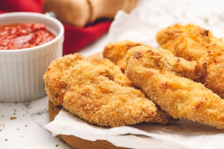 Homemade Baked Chicken Tenders {Super Crispy & Easy to Make}