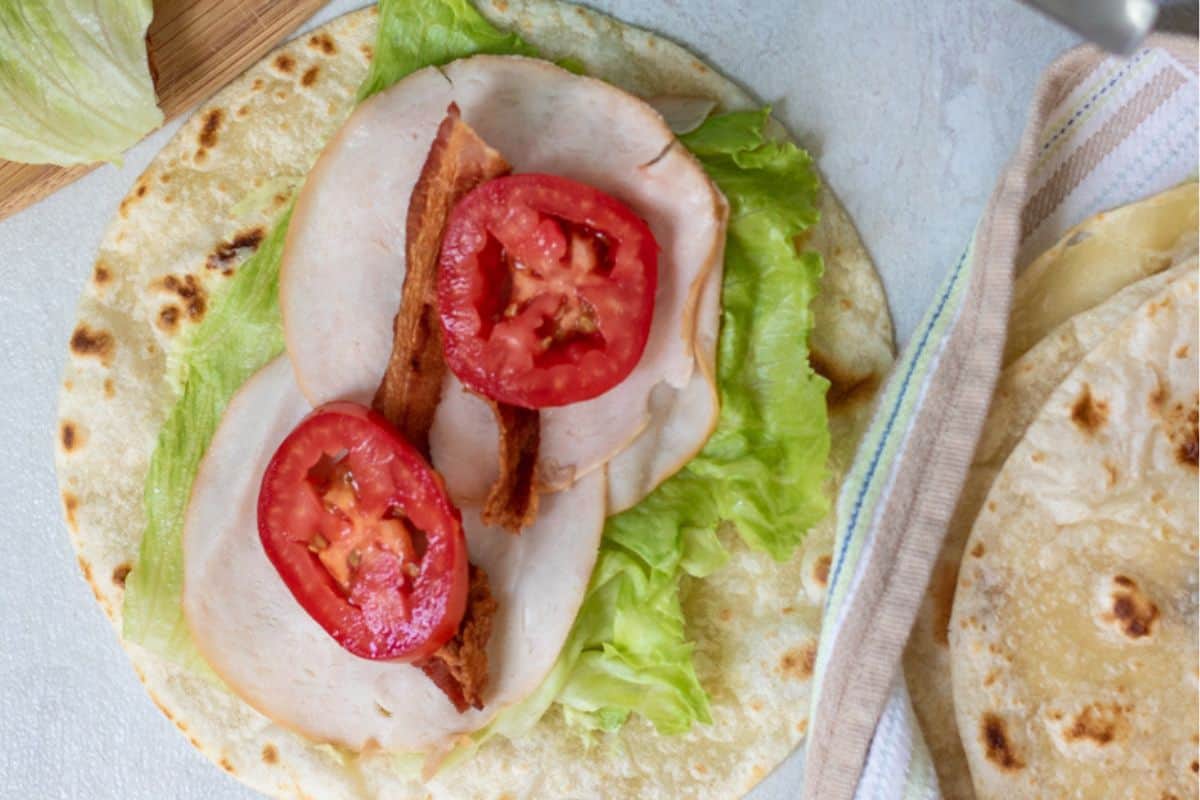 Easy Turkey Wrap with Bacon