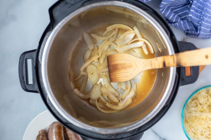 Instant Pot Brats with Sauerkraut - Easy & Delicious