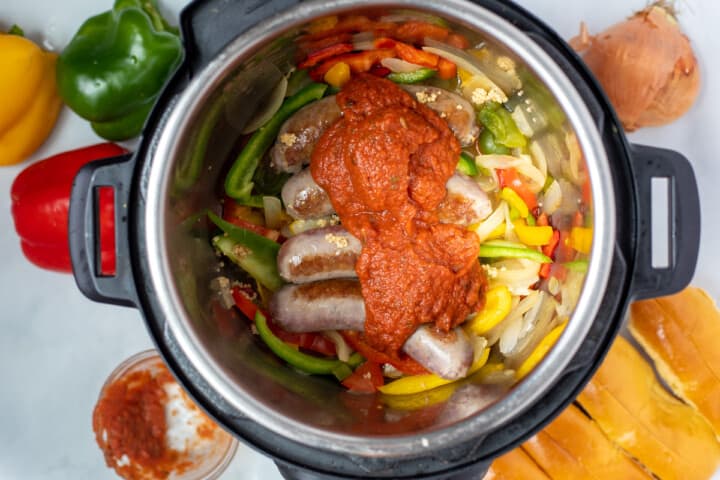 Instant Pot Sausage and Peppers | A Mind "Full" Mom