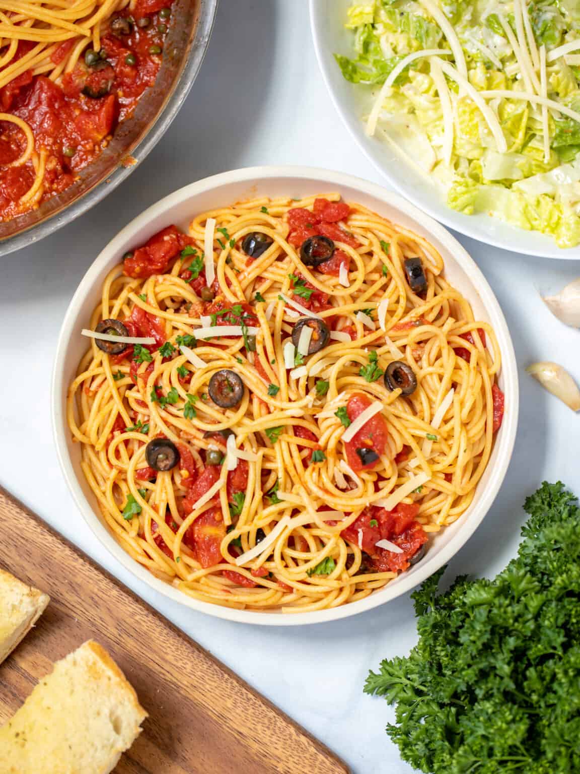 Quick & Easy Pasta Puttanesca Recipe | A Mind "Full" Mom