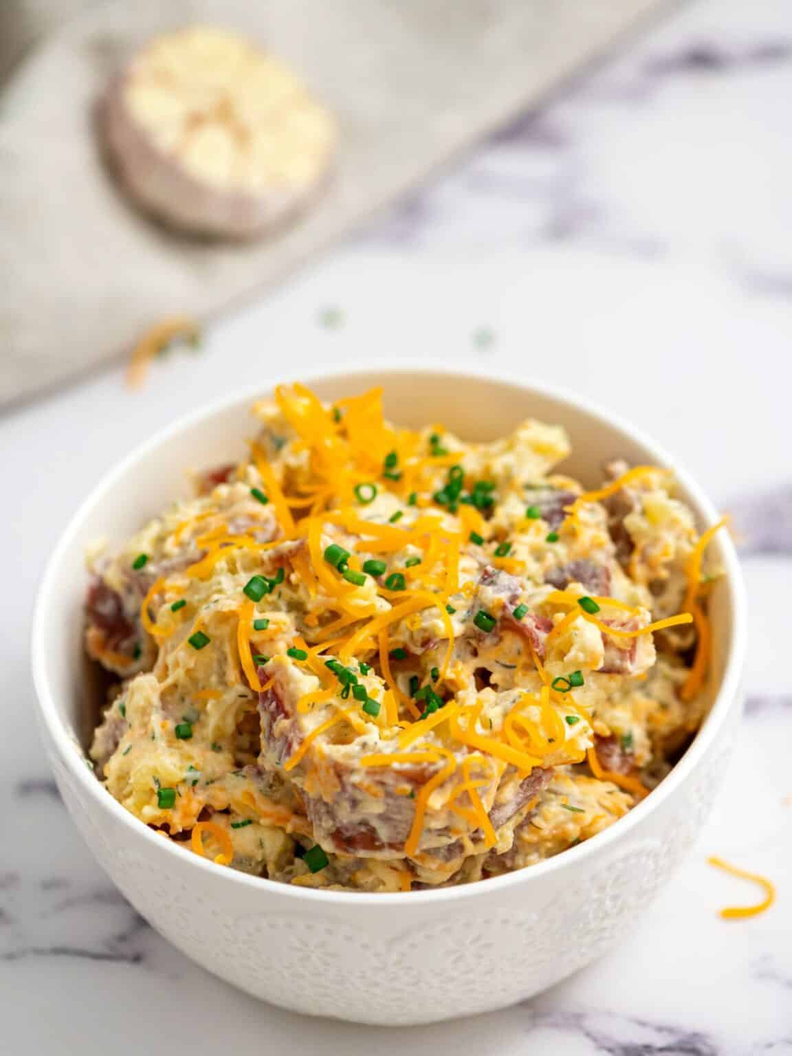 Bacon Ranch Potato Salad - A Mind "Full" Mom