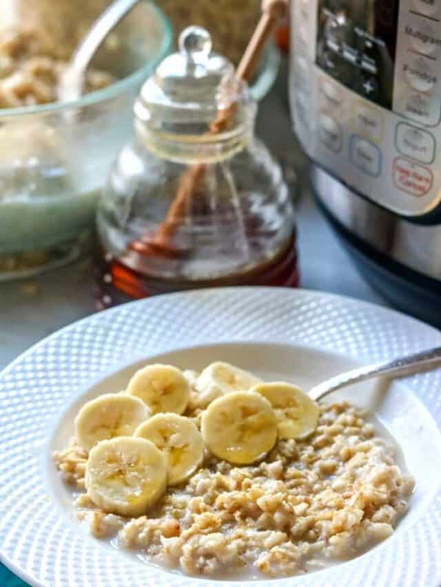 Instant Pot Oatmeal (Using Regular Oats) | A Mind "Full" Mom