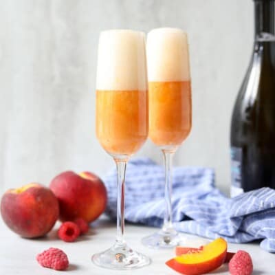 Fresh Bellini Cocktail Recipe | A Mind "Full" Mom