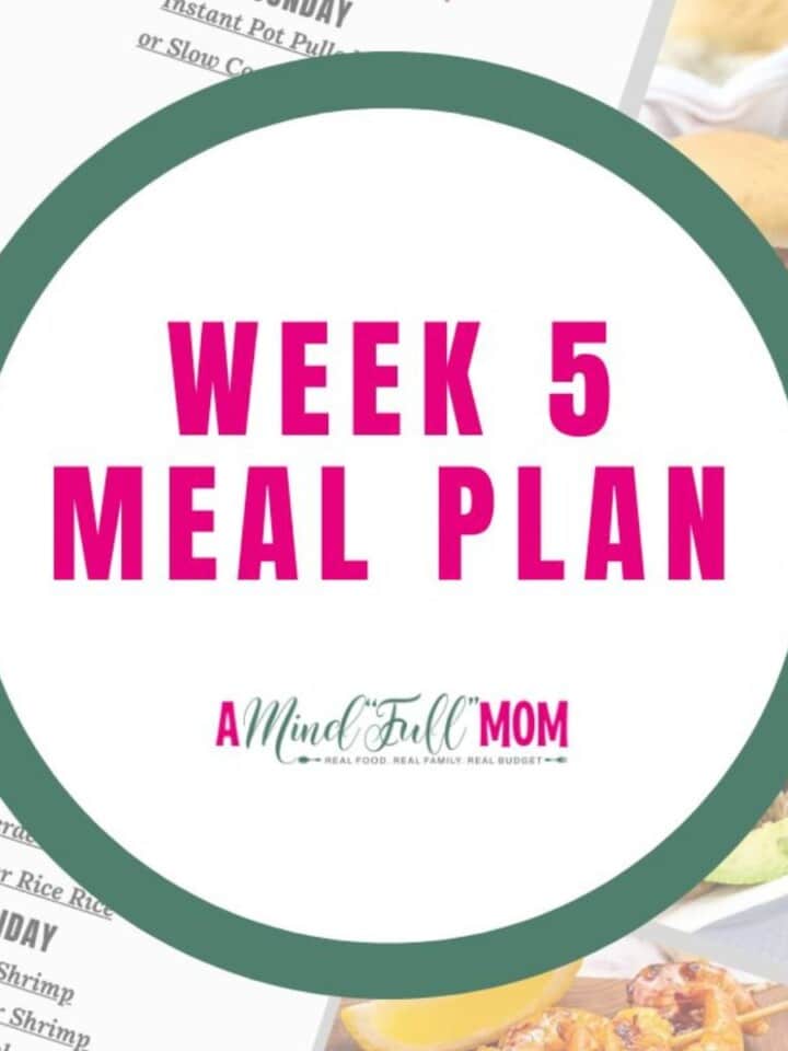 Weekly Meal Plans -- Free Weekly Meal Plans with Shopping List