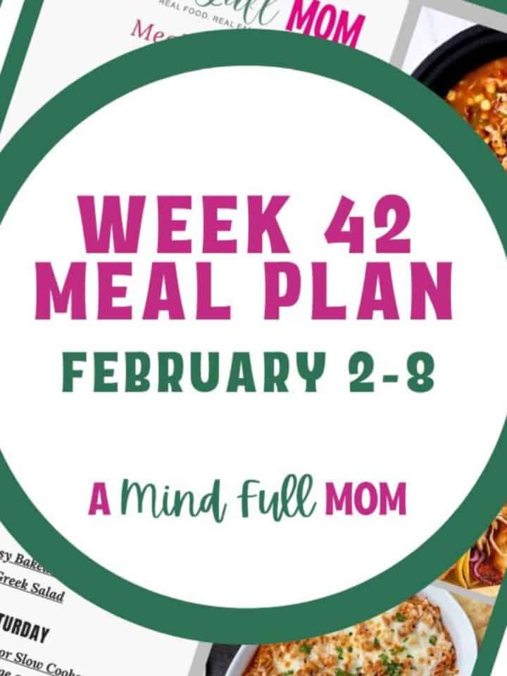 Weekly Meal Plans -- Free Weekly Meal Plans with Shopping List