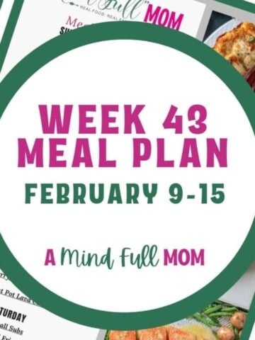 Weekly Meal Plans -- Free Weekly Meal Plans with Shopping List