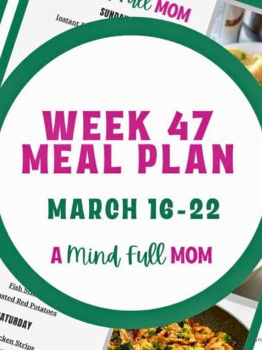 Weekly Meal Plans -- Free Weekly Meal Plans with Shopping List