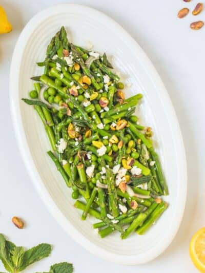 Easy Cold Asparagus Salad with Feta