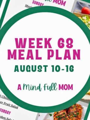 Free Weekly Meal Plans for Families {With Grocery List}