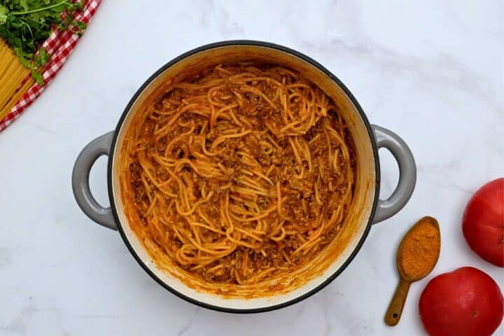 Mexican Spaghetti {Easy One-Pot Recipe}