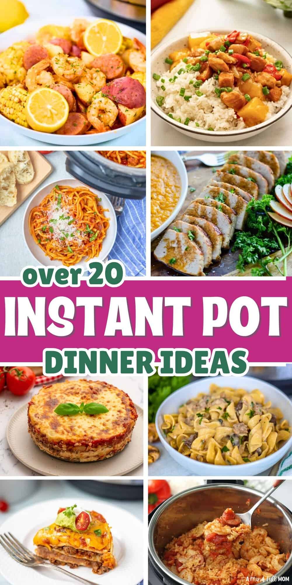Easy Instant Pot Dinner Recipes {25 One-Pot Family Meals}